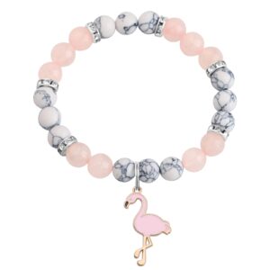 ujims flamingo gift for women flamingo bracelet flamingo party supplies flamingo lover jewelry gift for family friend (flamingo bracelet)