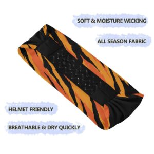 JHKKU Workout Headbands for Women in Tiger Print, Non Slip Breathable Headband, Sport Headbands, Sweatbands, Elastic Hair Bands for Yoga, Running, Outdoor Sports, Travel, Gym