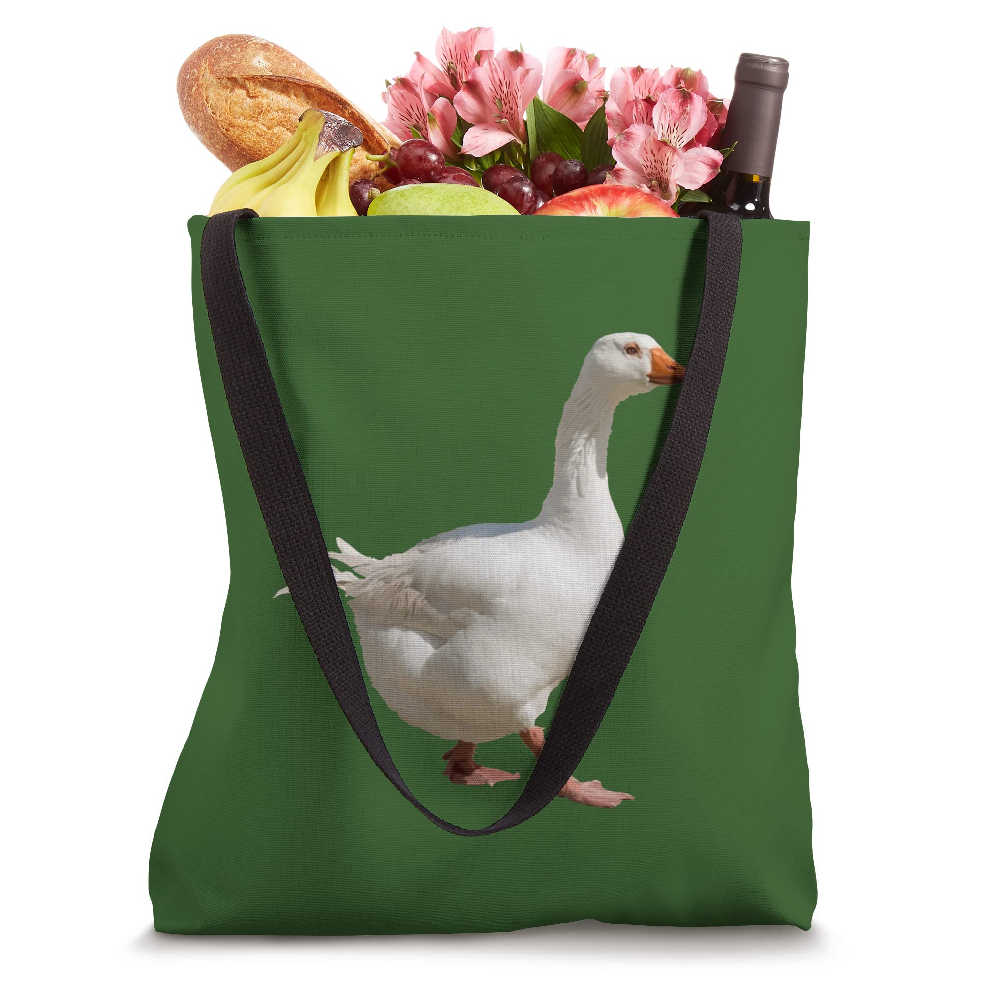 Duck On Land Walking Vector Art Cut Out Tote Bag