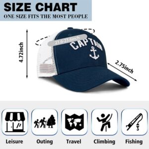 singwe Captain Hat Boat Accessories Captain Skipper Navy-Blue Baseball Cap Gorras para Hombres Originales Women Men Golf Hat