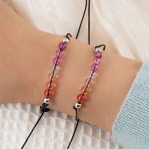 Kefley LGBT Lesbian Couple Gifts for Her Girlfriend Anniversary Birthday Gifts for Her Lesbian Gay Rainbow Bracelets for Women Hers and Hers Gifts LGBTQ Lesbian Gay Pride Gifts