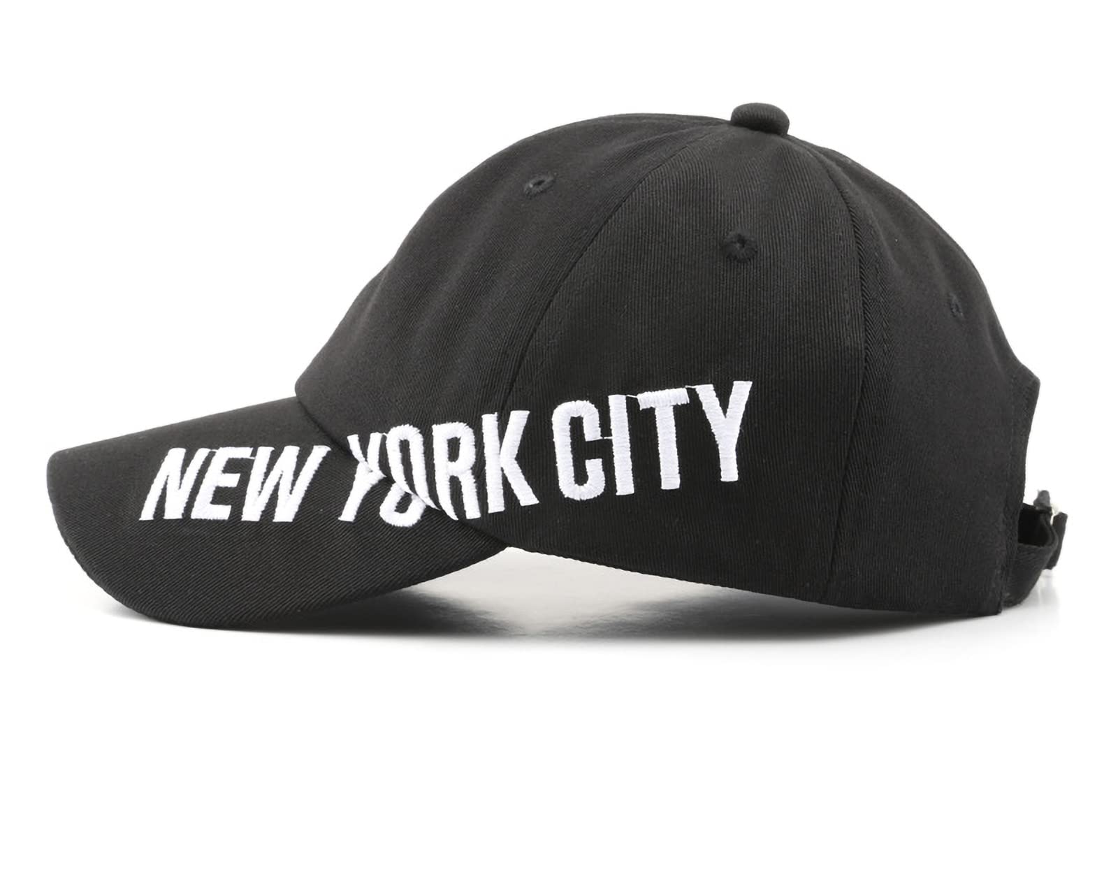 New York Hat Embroidery Baseball Cap Cotton Trucker Dad Hat with Adjustable Buckle Visor Cap for Men Women Khaki