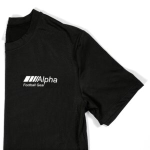 Alpha Football Gear High Performance Compression (M, Black)