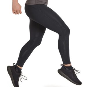 Tommie Copper Women's Pro-Grade Leggings with Knee Support | UPF 50, Breathable Compression for Sports & Daily Muscle Support - Black - X-Large