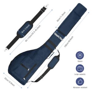 Number-one Golf Club Bag, Portable Foldable Golf Club Travel Bag for 8-10 Golf Clubs, Waterproof Mini Carry Golf Bags for Women, Men (Blue)