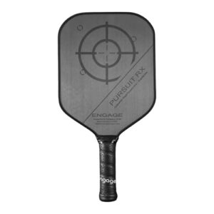 engage pickleball pursuit rx pickleball paddle - graphite pickleball paddle with black core - usapa approved - made in usa (1/2" for power, standard (7.9-8.3oz))