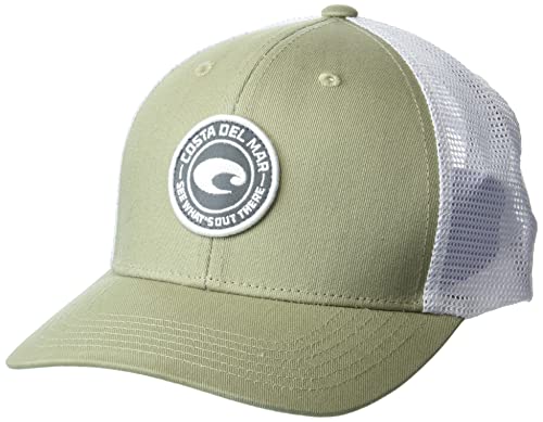 Costa Del Mar Standard Medallion Trucker Hat, Moss, One Size