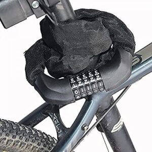 Bicycle Locks Heavy Duty Anti Theft Bike Lock 110cm Bike Chain Lock with 2 Keys Heavy Duty Multi-Purpose Anti-Theft Bicycle Cable Lock Easy to Carry