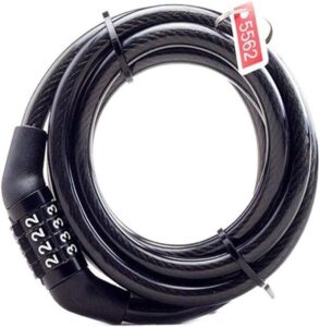 bicycle locks heavy duty anti theft bike lock bike lock 4 digit code combination bicycle security lock bike cable basic coiling resettable combination cable bike lock, for bicycle outdoors