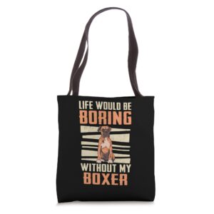 german boxer dog tote bag