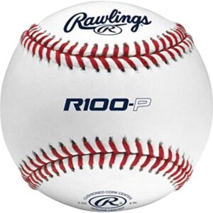 rawlings | r100-p practice baseballs | collegiate | high school | youth | box of 12,white