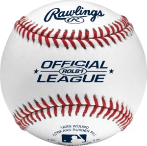 rawlings | official league baseballs | competition grade | rolb1 | youth/14u | game/practice use | 12 count, white