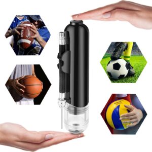 BROTOU Ball Pump & Bike Pump, Inflate Air Pump with 3 Needles, 2 Nozzles and 2 Bike Tire Valve Adapter Hand Pump Kit for Soccer Ball, Basketball, Volleyball, Balloons, Bikes