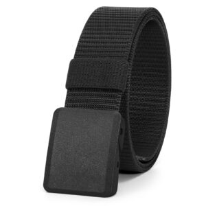 jasgood nylon canvas breathable military tactical men waist belt with plastic buckle