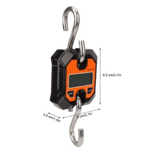 Fish Scale, Multifunction Portable Hanging Scale Digital Fishing Scale with Backlit LCD Display, g, kg, lb Weighing Units, 0.2kg to 100kg Electronic Hook Scale for Fishing, Hunting, Luggage, Shopping