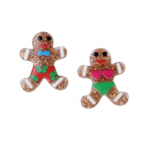 betsey gingerbread stud earrings