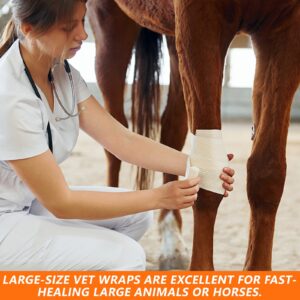 FengLe Self Adhesive Bandage Wrap, Elastic Bandages, Breathable, Waterproof Athletic Wrap Tap for Sports, First Aid, Cohesive Vet Wrap for Horse, Pets (3 inch*32 Pack)