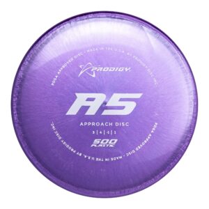 Prodigy Disc 500 A5 | Slightly Overstable Disc Golf Approach | Improve Your Approach Shots | 170-177g | Stable Disc Golf Approach | 500 Plastic | Comfortable Backhand or Forehand | Colors May Vary