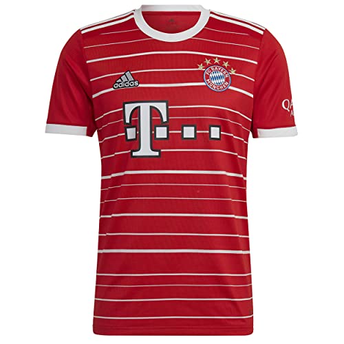 adidas FC Bayern 22/23 Home Jersey (as1, Alpha, l, Regular, Regular, Large) Red