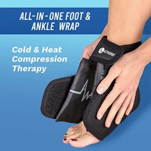 ActiveWrap Bundle - Foot and Ankle Ice Pack Wrap with Reusable Ice Packs for Injuries