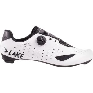 lake cx219 cycling shoe - men's white/black, 43.5