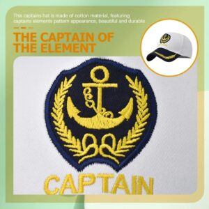 LUOZZY Captain Hat & First Mate Hat Boating Baseball Cap Marine Sailor Navy Hats Sunshade Baseball Hats Adjustable Captain Hats for Men