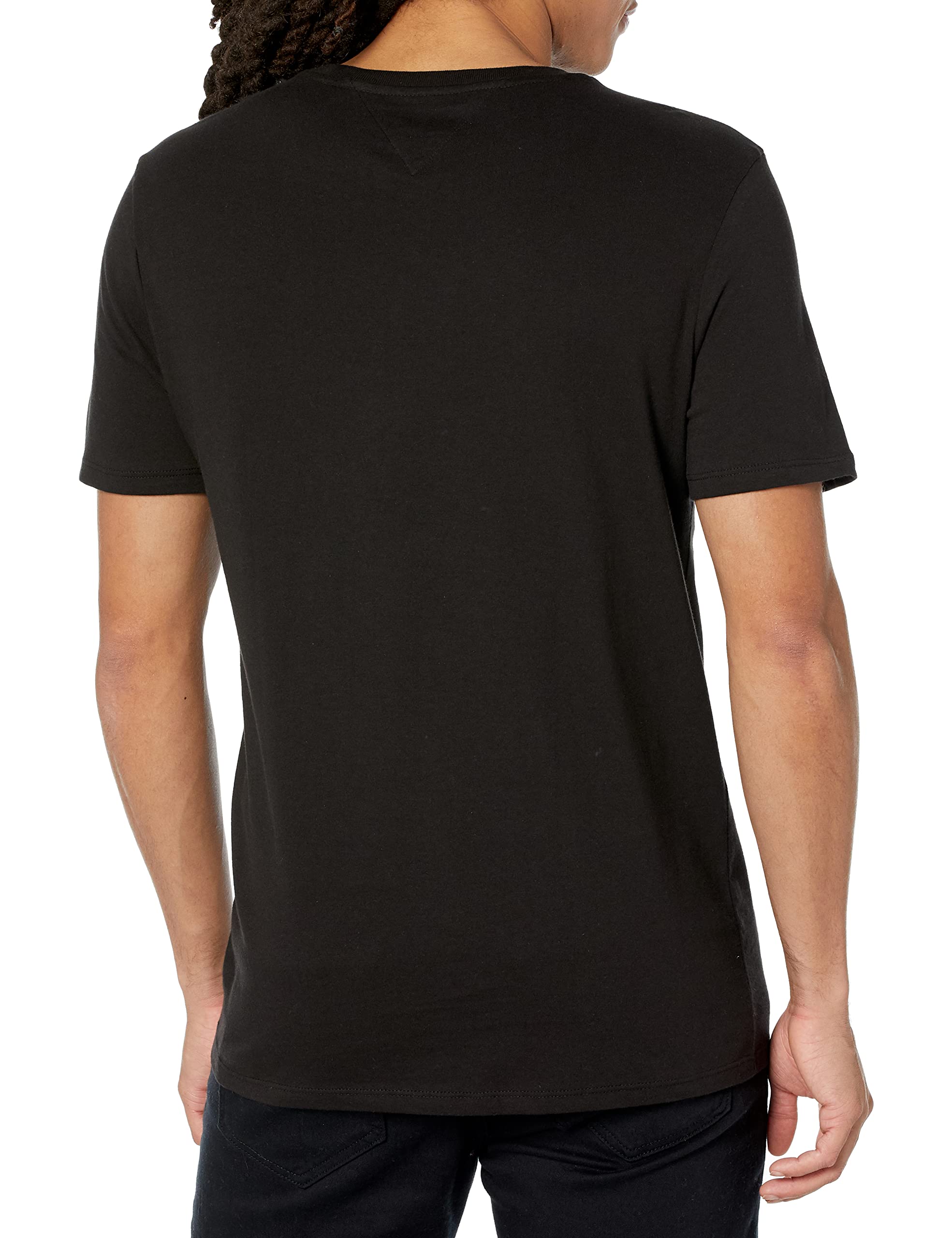 Tommy Hilfiger Mens Essential Short Sleeve Cotton Crewneck Pocket T-Shirt, Dark Sable, Large US