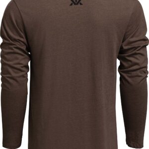 Vortex Optics Core Logo Long Sleeve Shirts (Brown Heather, X-Large)