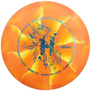 discraft limited edition 2021 tour series hailey king swirly esp vulture distance driver golf disc - 175-176g - colors will vary