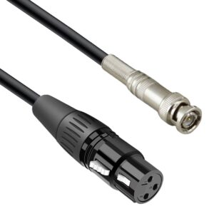 gotor bnc to xlr female cable xlr to bnc cable bnc female to xlr 6n ofc silver plated bnc to xlr cable 4.95feet (xlr female)