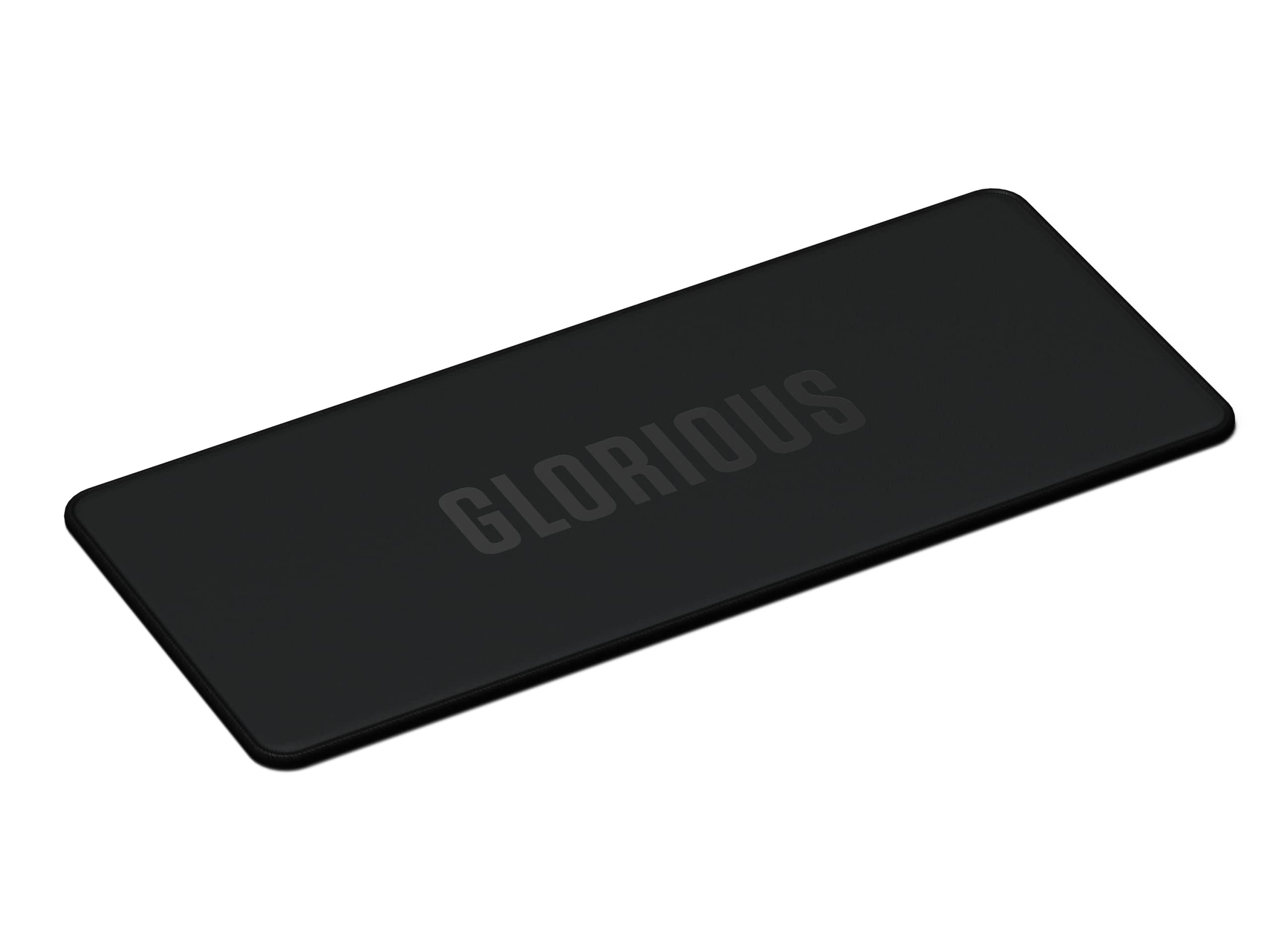 Glorious Sound Dampening Keyboard Mat (13.7 x 5.7 in.) - Compact Keyboard Deskpad - Non-Slip Rubber Base, Washable Cloth Surface, Durable Stitched Edges