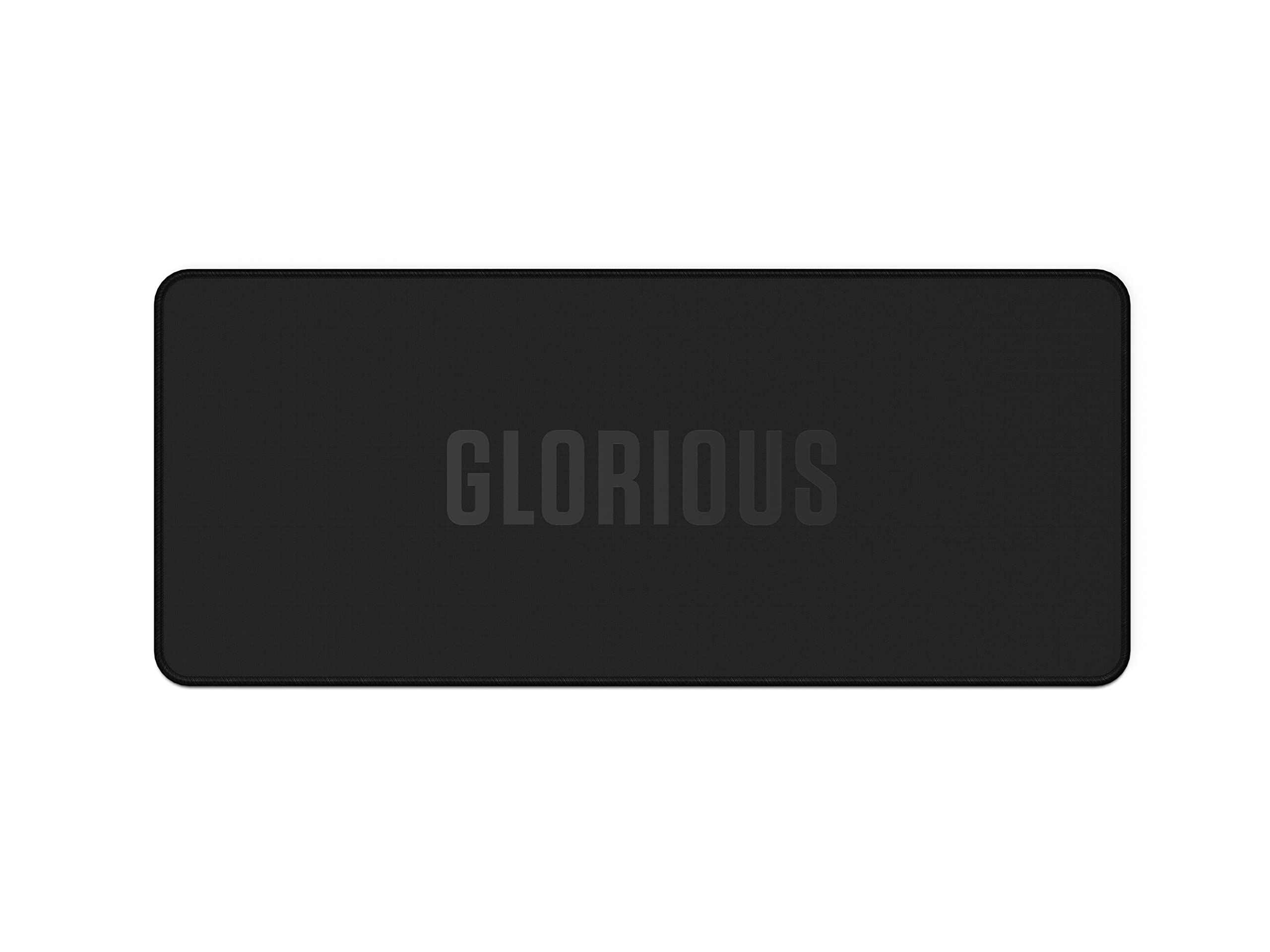 Glorious Sound Dampening Keyboard Mat (13.7 x 5.7 in.) - Compact Keyboard Deskpad - Non-Slip Rubber Base, Washable Cloth Surface, Durable Stitched Edges