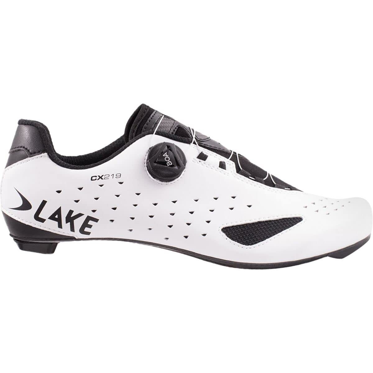 Lake Cx219 Cycling Shoe - Men's White/Black, 44.0