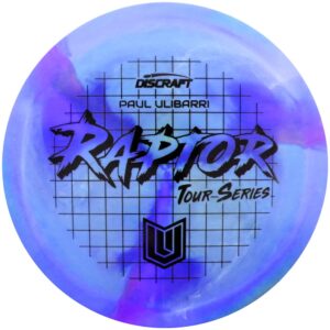 discraft limited edition 2022 tour series paul ulibarri swirl esp raptor distance driver golf disc - 173-174g - colors will vary