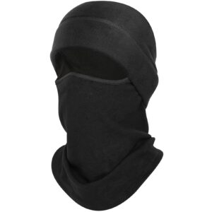 obacle balaclava face mask men women for winter cold weather warm ski mask black