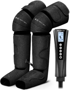 gifts for dad mom men women christmas mother day father day, air compression massager with heat for foot,leg,calf,thigh and knee, helpful for vericose veins, muscle fatigue, cramps, swelling and edema