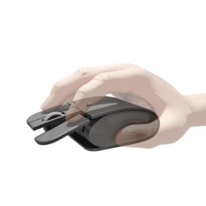 elasto ergonomic bluetooth wireless mouse m4 set – helps with carpal tunnel, arthritis, finger & wrist pain, adjustable dpi – light click (wireless)