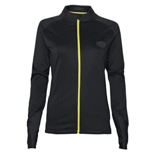 umbro women's pro training jacket, black/limeade, large