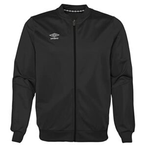 umbro men's track jacket, black beauty, medium