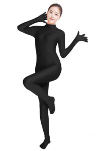 lifup spandex dance leotard unitard catsuit for adults black xl