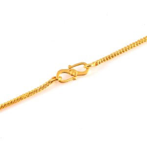 JewarHaat Chain Indian K Gold Plated Handmade Daily Use Fashionable Link Jewelry for Men, Women (Simple Square Design)