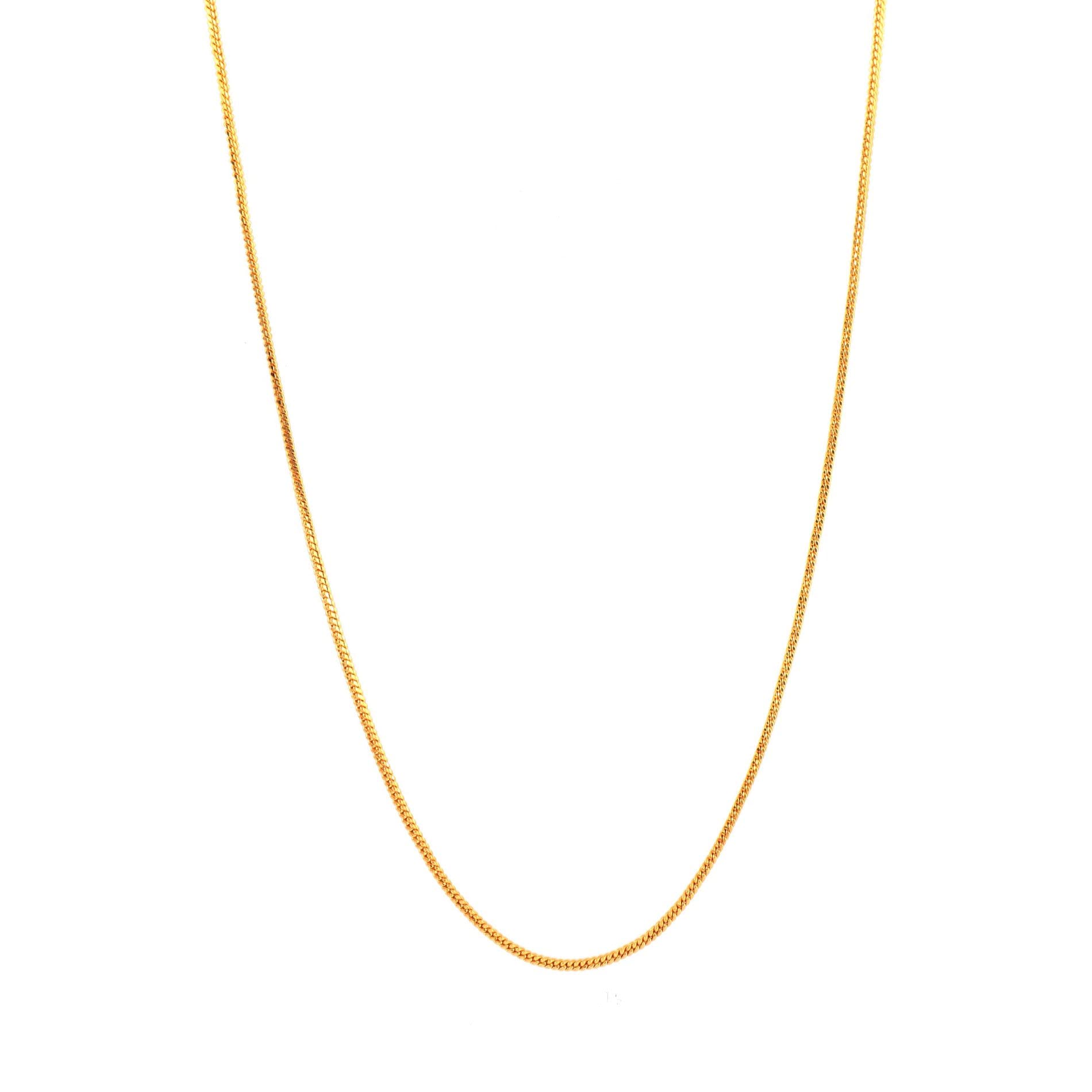 JewarHaat Chain Indian K Gold Plated Handmade Daily Use Fashionable Link Jewelry for Men, Women (Simple Square Design)