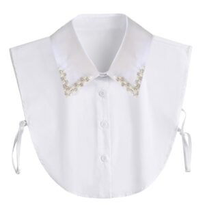 wenlooy fake collar detachable blouse dickey collar half shirts faux false collar for women & girls favors