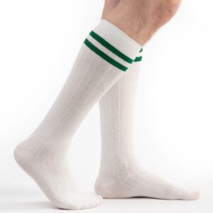 SERICI 4 x Mens Knee High Cotton Striped Socks | Over the Calf Socks | Dress Socks | Size 9-11