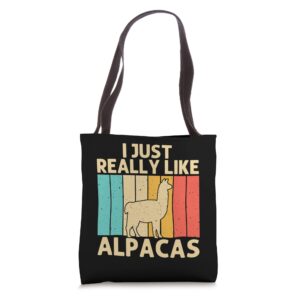 vintage alpaca design for men women kids boys girls llama tote bag