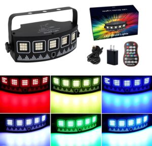 mini strobe party light with remote,usb powered and speed control,timing flashing lights,45 super bright led light bulbs,sound activated stage lights for dj show club disco karaoke