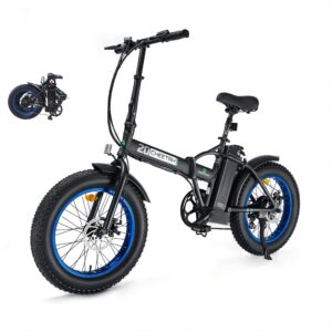 ecotric beginner electric bike 500w foldaway e bike 20" fat tire offroad folding electric bicycle 36v 12.5ah removable battery beach snow mountain bike moped for adults commute e-bike ul certified