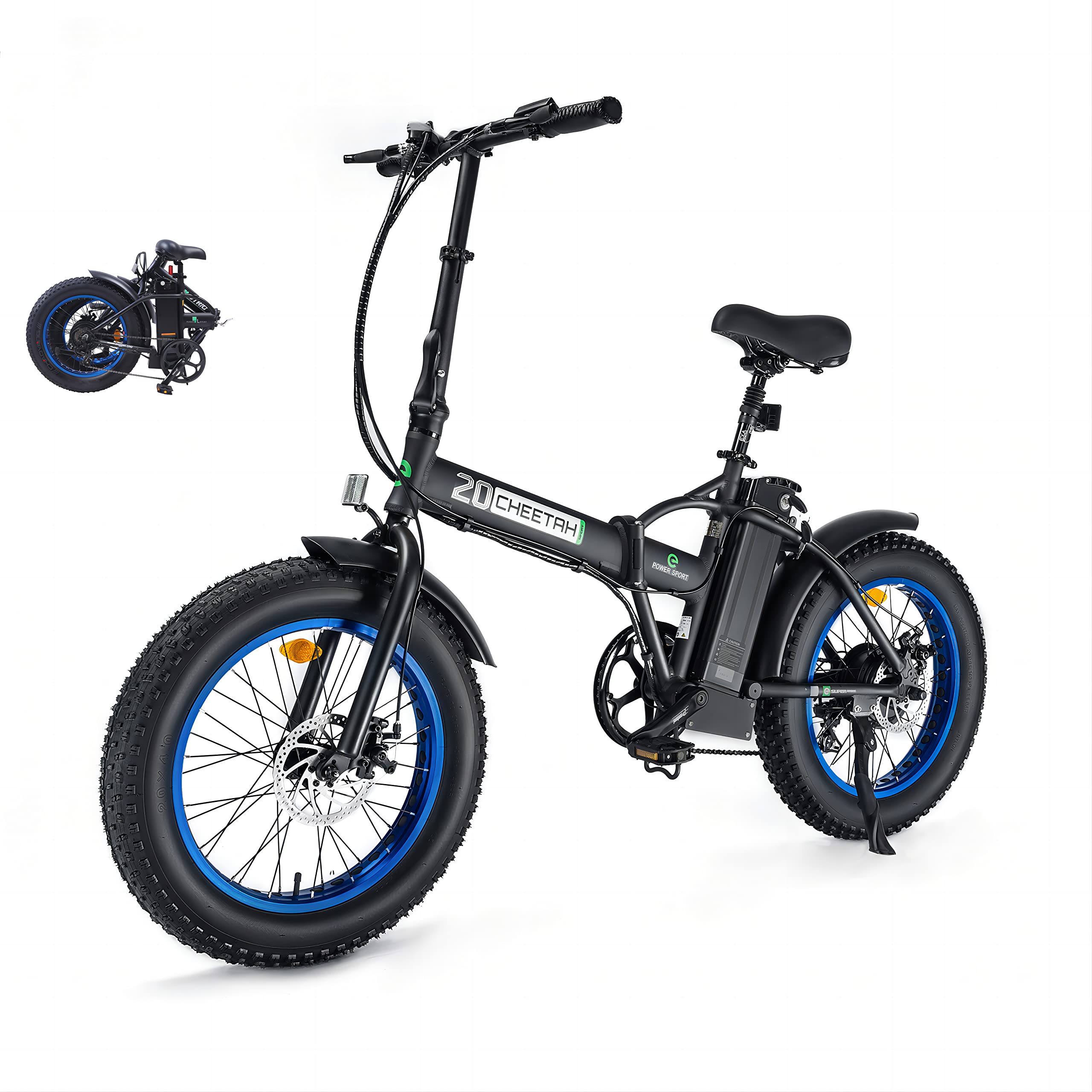 ECOTRIC Beginner Electric Bike 500W Foldaway E Bike 20" Fat Tire Offroad Folding Electric Bicycle 36V 12.5AH Removable Battery Beach Snow Mountain Bike Moped for Adults Commute E-Bike UL Certified