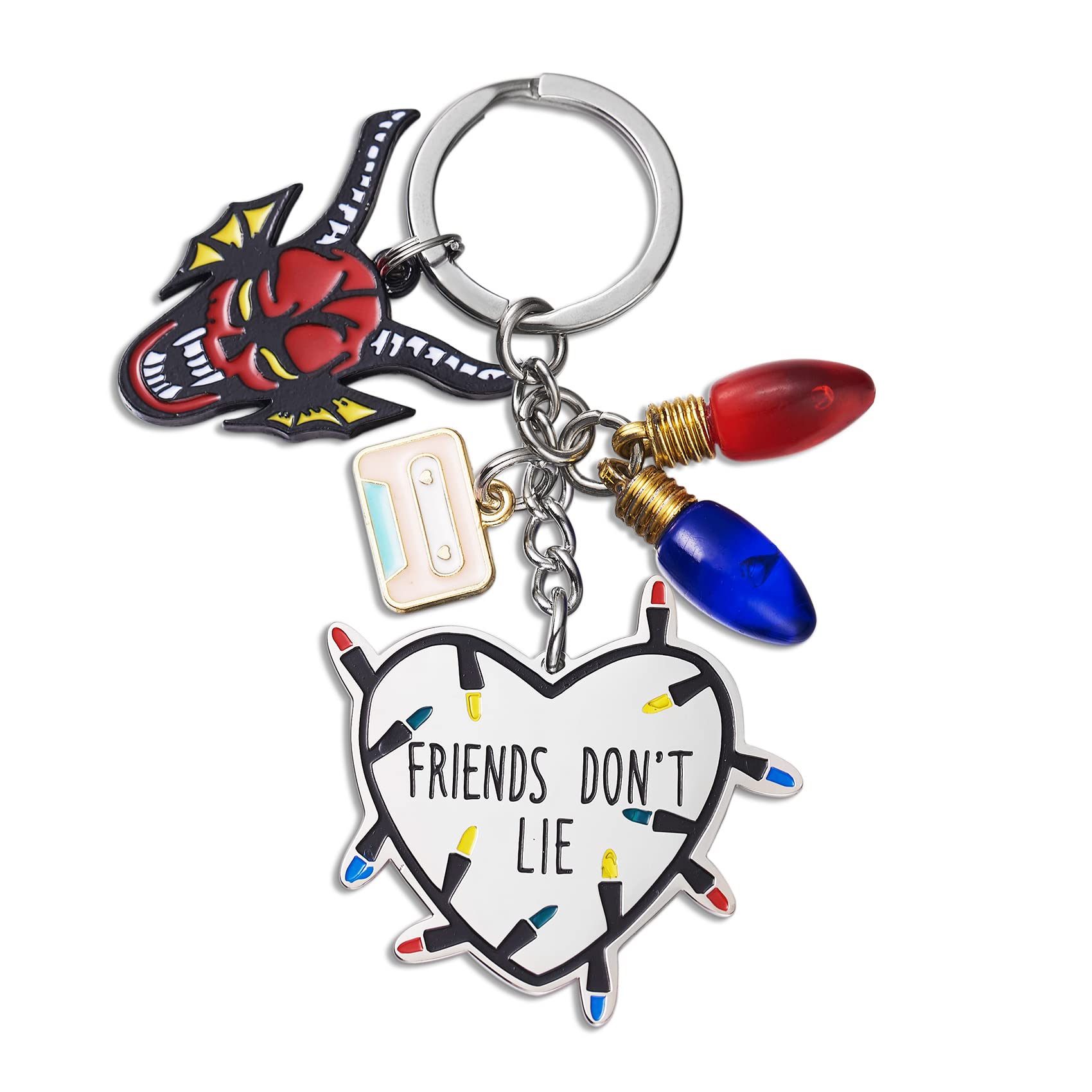 Strange Merchandise Keychain TV Show Friendship Gifts Hellfire Club Keychains Merch Halloween Collection Gift