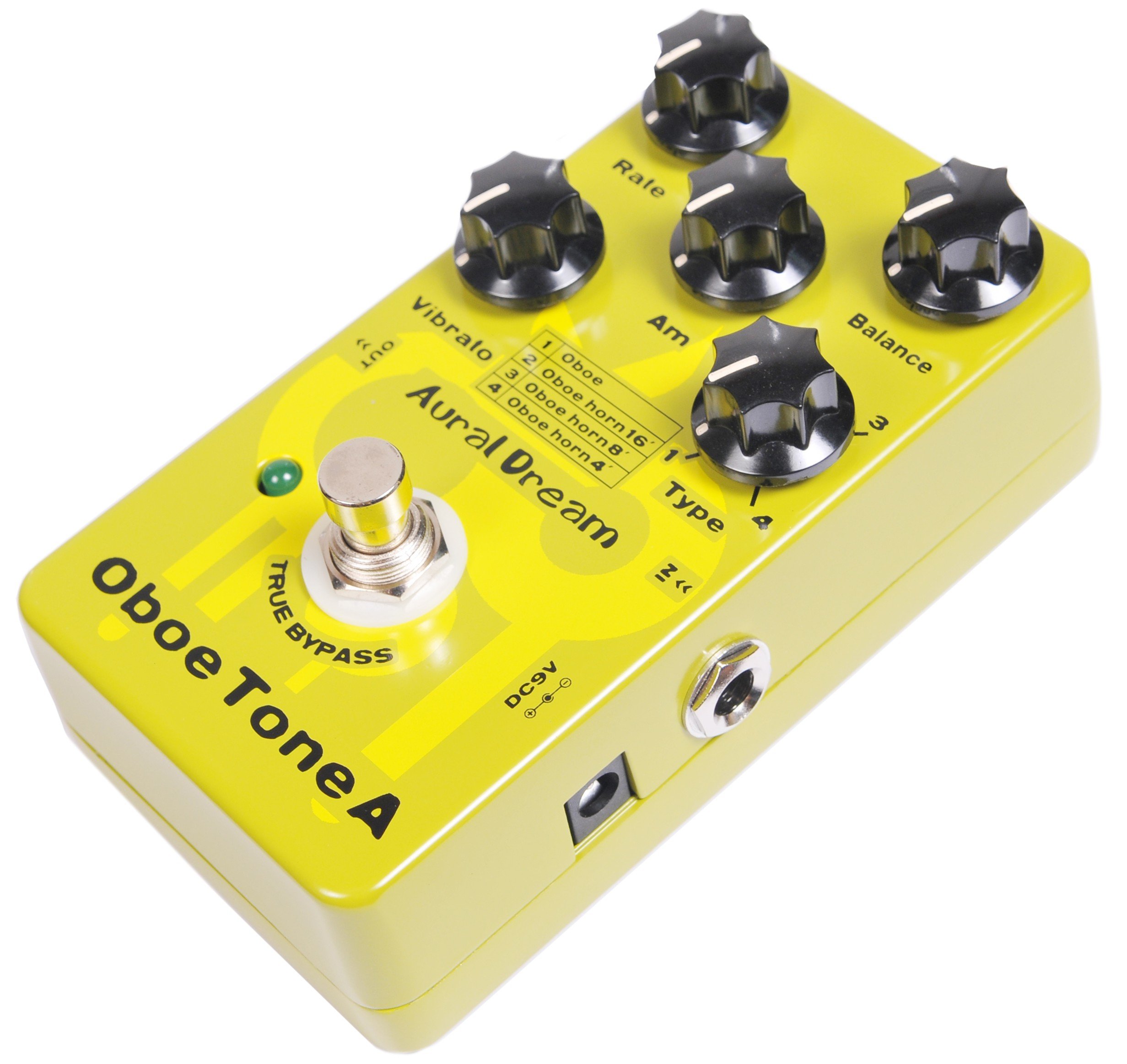 Aural Dream Oboe Tone A Synthesizer Guitar Effect Pedal includes Oboe,Oboe horn 16',Oboe horn 8' and Oboe horn 4'with Vibrato module,True bypass.